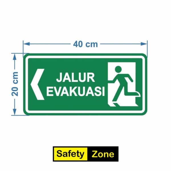 Rambu Sign Jalur Evakuasi - Safetyzone