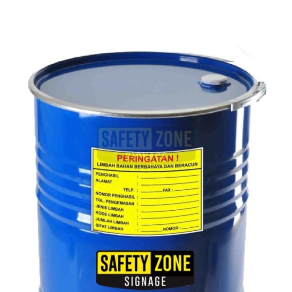 Stiker Label Limbah B3 Bahan Berbahaya Dan Beracun - Safetyzone