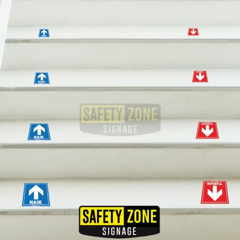 Stiker Tangga Tanda Panah Naik/Turun K3 Safety - Safetyzone