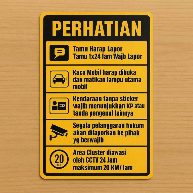 Rambu Perhatian (Reflektif) - Safetyzone